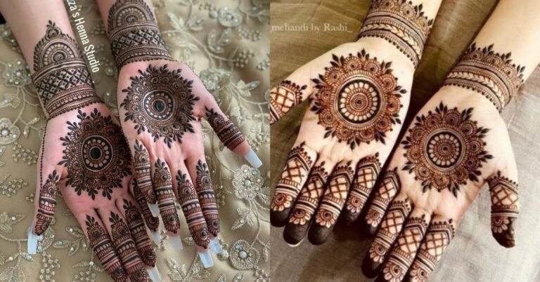 Punjabi Royal Front Hand Mehndi Design Images, and Pics 2025